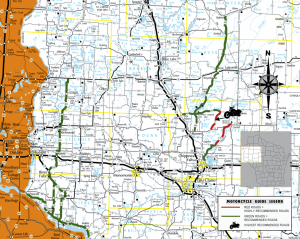 Detailed Maps - Wisconsin Motorcycle Roads Travel Guide